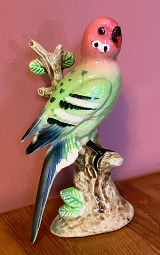 Parakeet Ceramic Statue Parrot Figurine Japan Budgie | eBay Australia