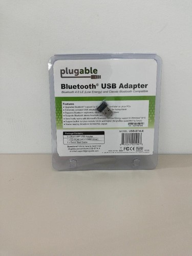 Plugable USB Bluetooth 4.0 Low Energy Micro Adapter (Compatible with ...