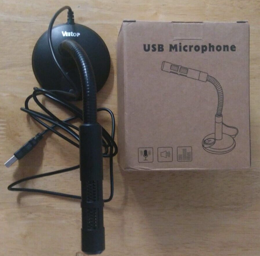 Veetop USB Microphone, Omnidirectional USB Computer Microphone, USB PC ...