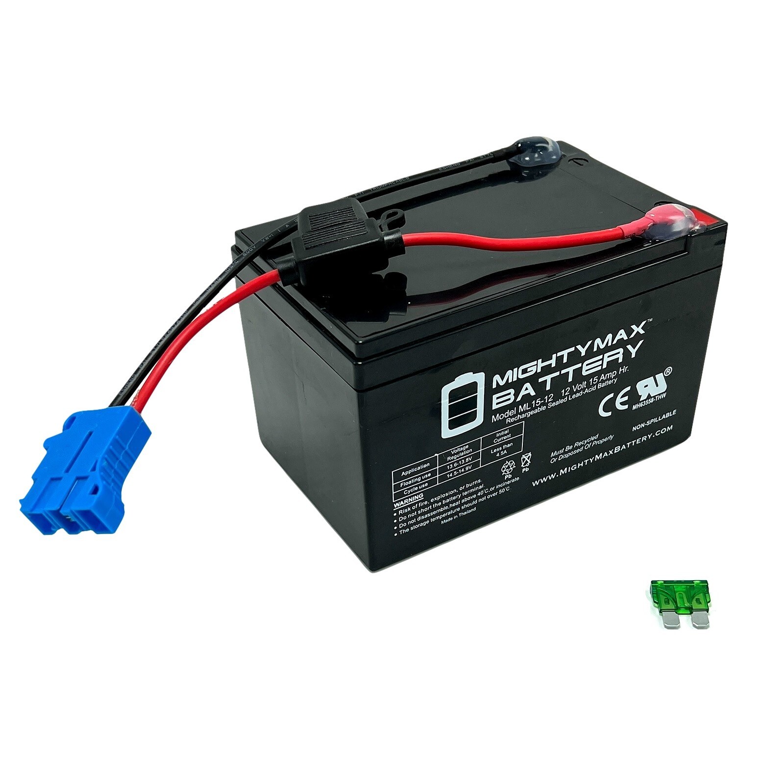12v 15Ah Highest Capacity Peg Perego Ride-on Toy Replacement Battery ...