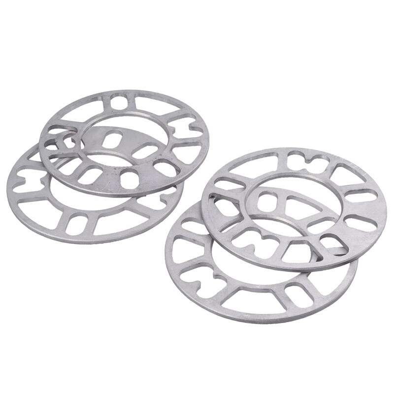 4X 5mm Alloy Aluminum Wheel Spacers Shims Spacer Universal 4/5 Stud Car ...
