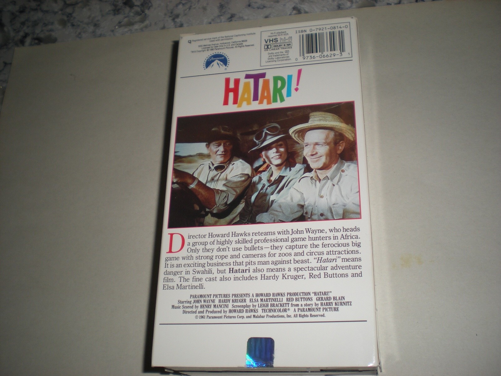 John Wayne "Hatari!" VHS 2 Tape Wide Screen Format Super Clean! | eBay