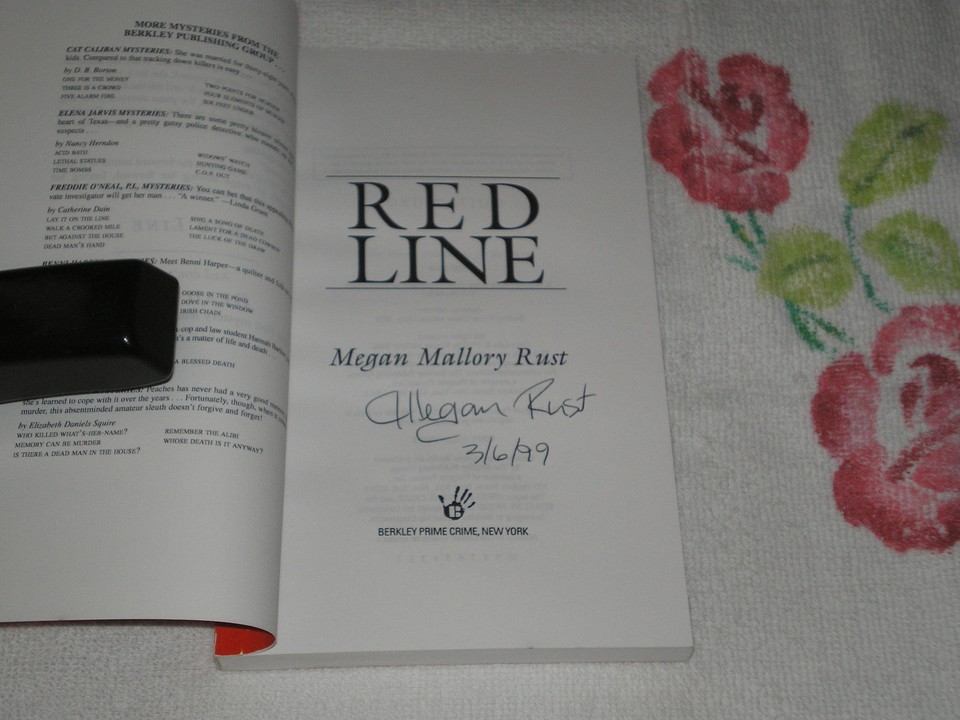 RED LINE by MEGAN MALLORY RUST *SIGNED* -ARC- -JA- | eBay