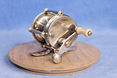 NICE OLD VINTAGE FISHING REEL PORTAGE ATLAS 40 YARD COLLECTIBLE DISPLAY ...