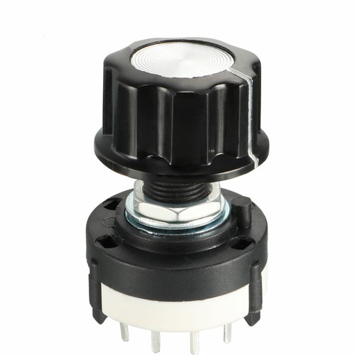 3P4T 3 Pole 4 Throw 1Deck Band Channel Rotary Switch Selector with ...