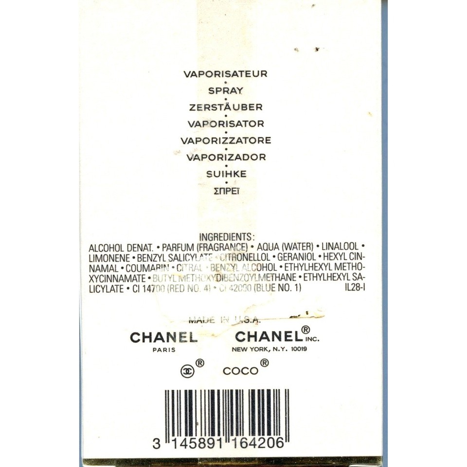 Chanel Coco Mademoiselle Paris Eau De Parfum Spray - 1.7 Fl Oz 50 ml ...