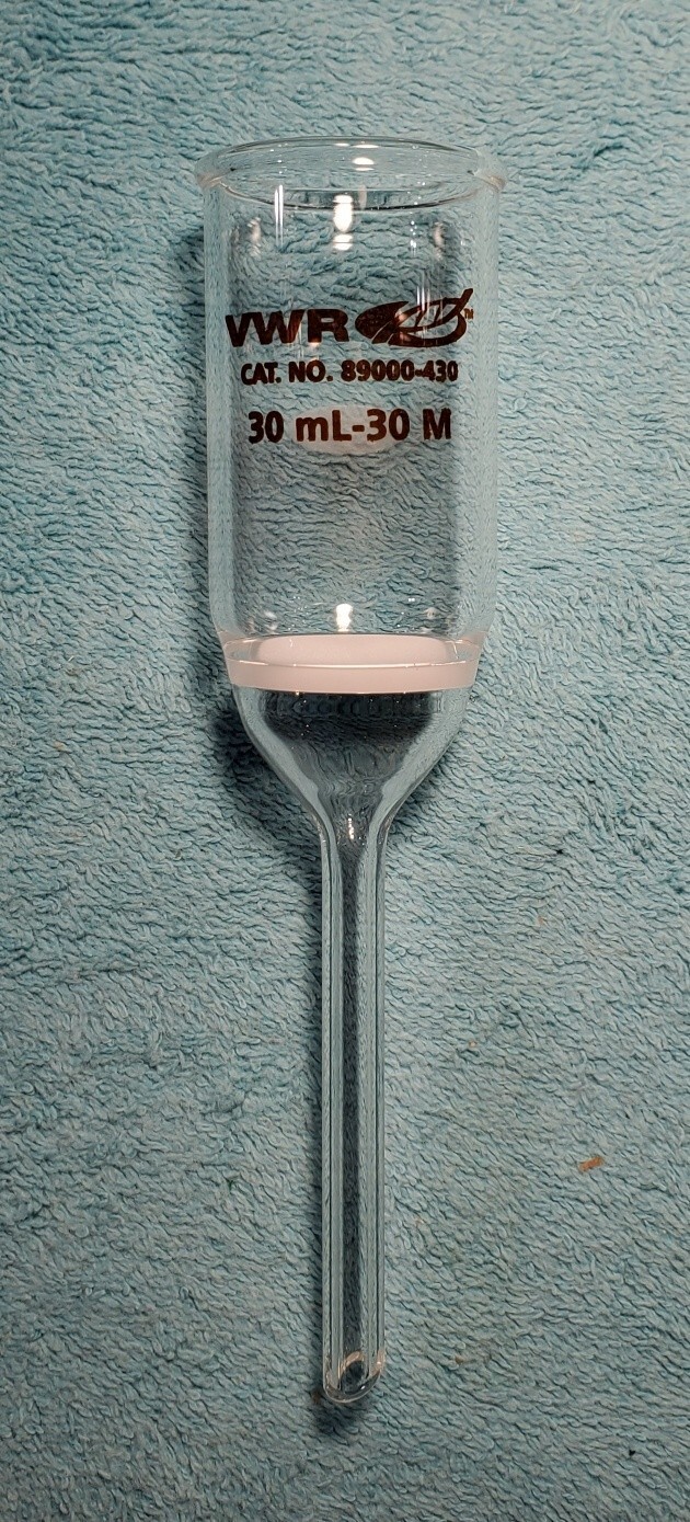 VWR 89000-302 30ml Fritted Buchner Funnel Medium Disc 2709 | eBay
