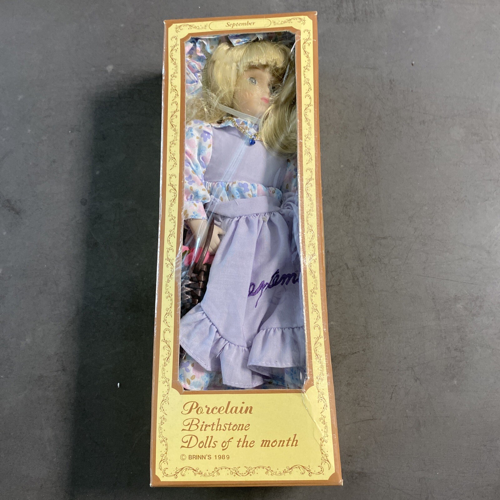 Brinn's Porcelain Birthstone Dolls of the Month Sept w/ Box Vintage ...
