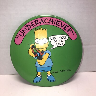 Vintage 1989 6” Bart Simpson Pin -Retro underachiever - The Simpsons ...