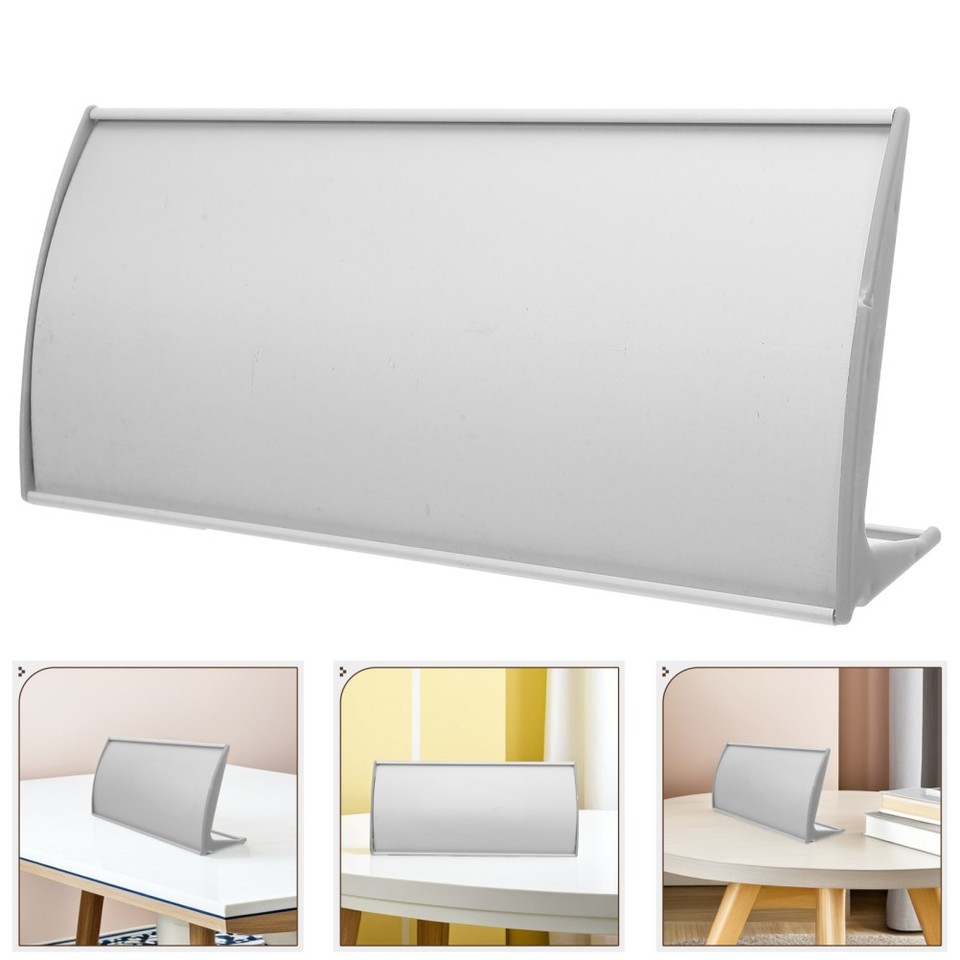 Vertical Signage Display Stand Front Desk Name Plate Number Holder ...