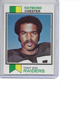 1973 Topps Raymond Chester Oakland Raiders Football Card #520 | eBay