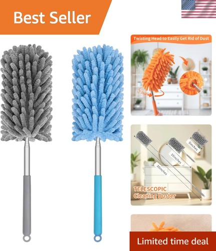 Extendable Mini Microfiber Duster - Perfect for Furniture and Car ...