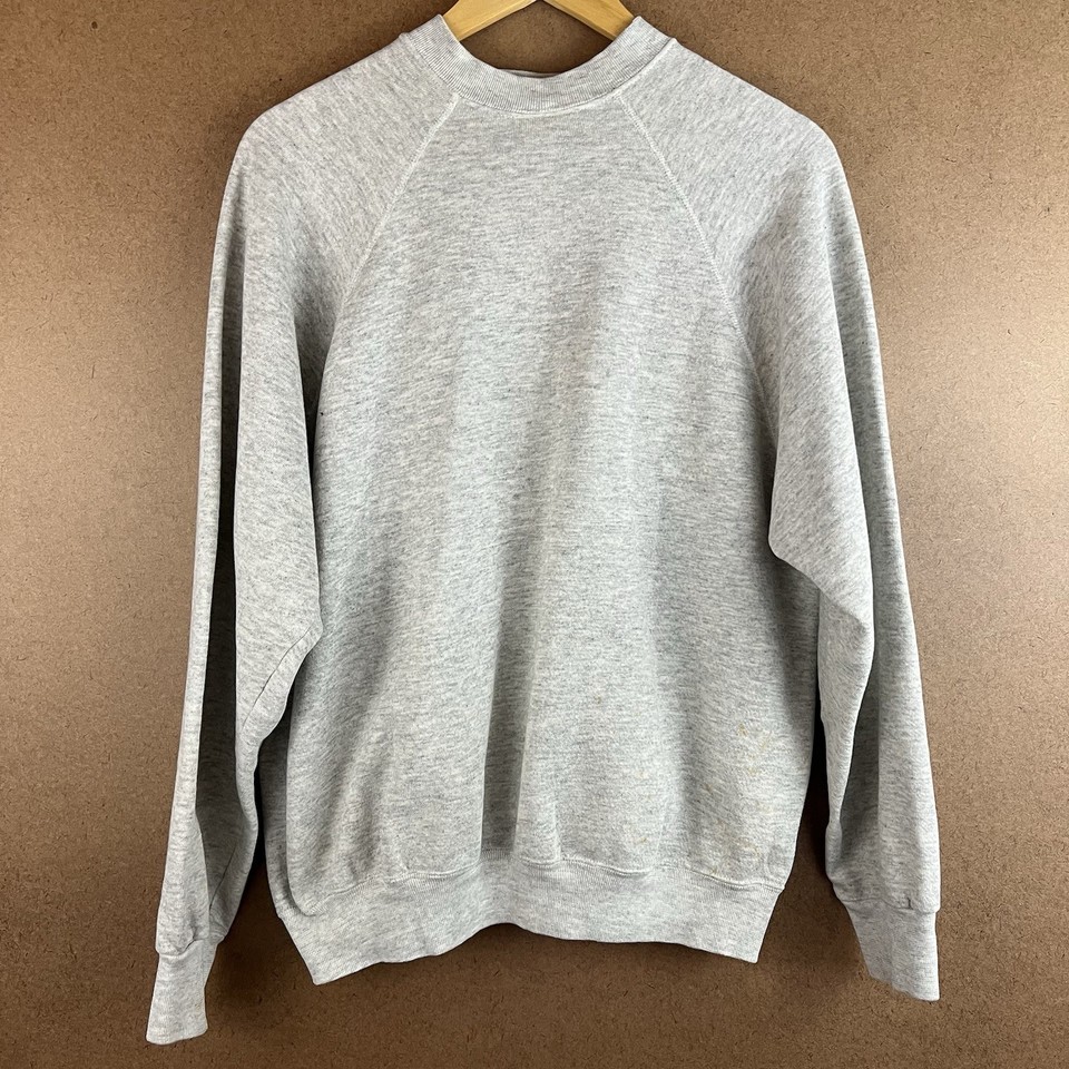 VTG 80s Distressed Tultex Mr Hunter Raglan Sweatshirt Deer Humor M USA ...