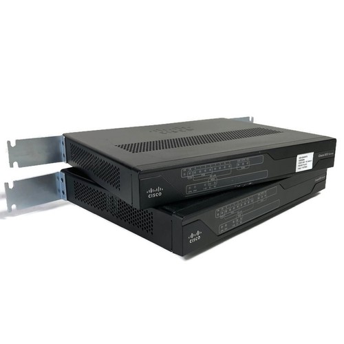 Lot of 2 Cisco C891F-K9 Gigabit Ethernet Integrated Services Router ...