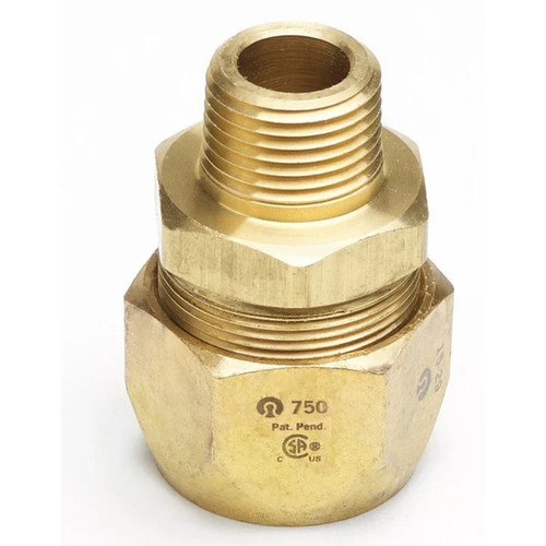 16, Trac pipe 3/4" x 1/2" NPT AutoSnap Brass Reducing Adapter new in ...