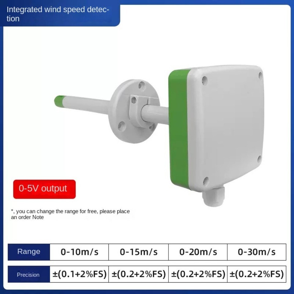 Air Velocity Sensor Meter Air Flow Velocity Meter Duct Wind Speed ...