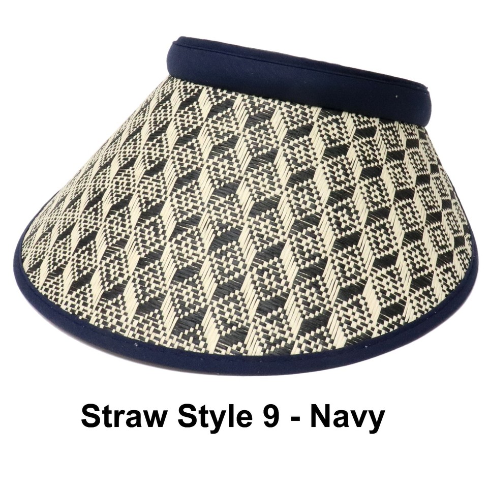 Women Lady Fashion Large Clip On Visor Wide Brim Sun UV Protection Cap ...