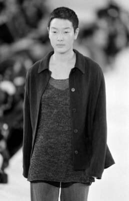 Jenny Shimizu model in a Calvin Klein fashion show 1993 Old Photo 2 | eBay