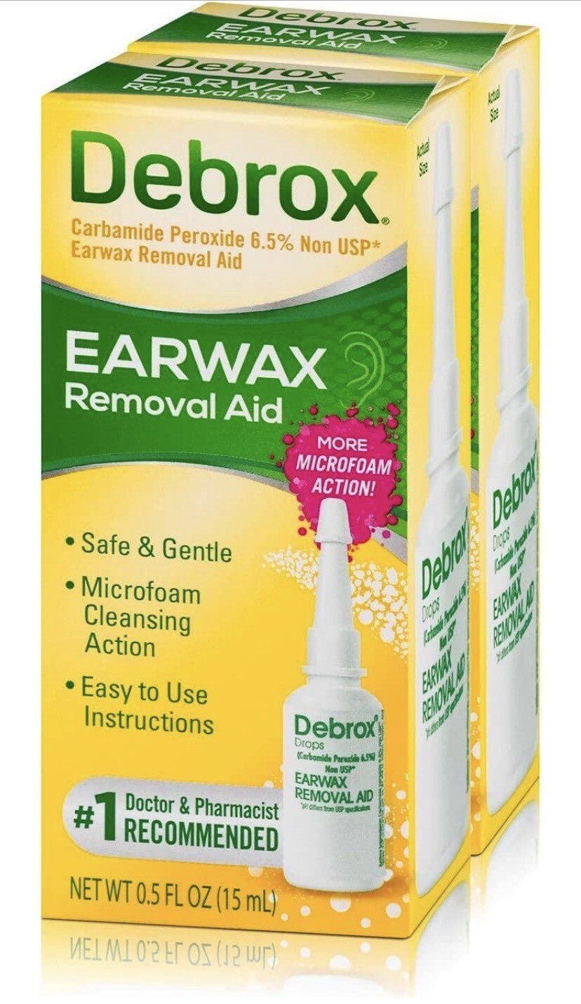 Debrox Ear Wax Removal Drops Gentle Microfoam Ear Wax Remover 0.5 Fl Oz ...
