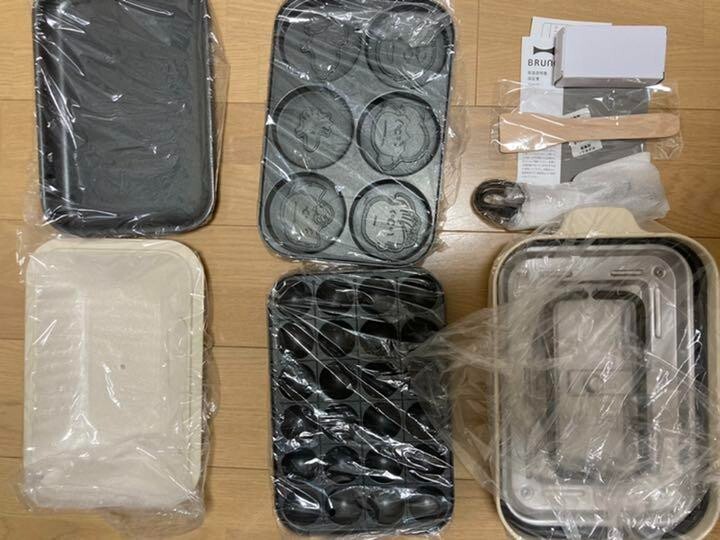 BRUNO Compact Hot Plate Snoopy PEANUTS Collaboration Body Plate 3 types ...