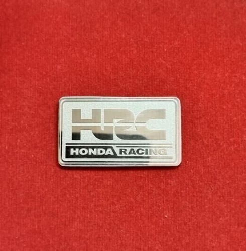 Universal Emblem HRC Honda Racing Corporation Stainless Steel Plate 8X2 ...