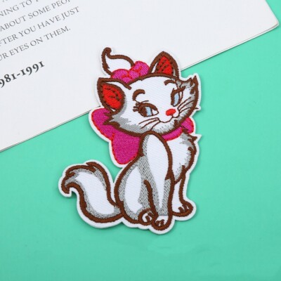 Marie ARISTOCATS Iron On Patch APPLIQUE Cat KITTEN Kitty sew on patch ...