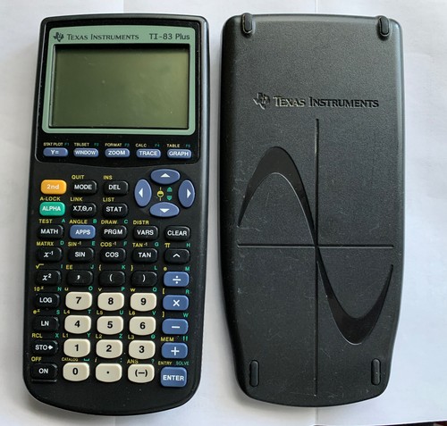 Texas Instruments TI-83 Plus Graphing Calculator with Cover TESTED ...