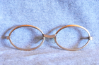 vintage eyeglass frame front gold 5-1/2 | eBay