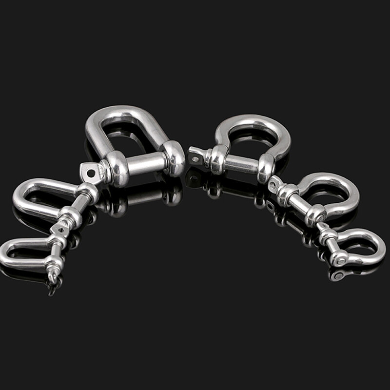 Bow D Shackle A2 304 Stainless Steel Marine Chains Mooring 4,6,8,10,12 ...