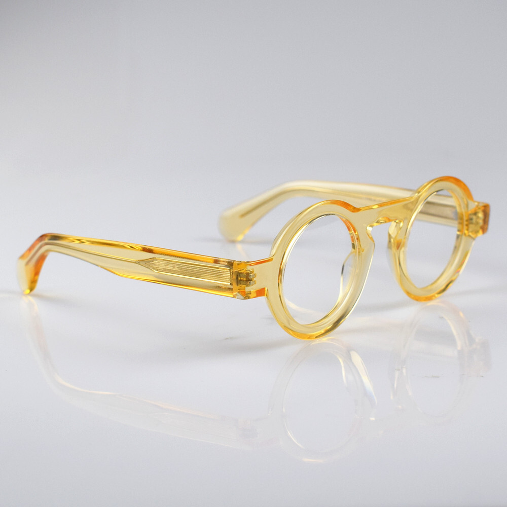 Vintage Round 42mm Eyeglasses Frames Retro Durable Glasses Full Rim ...