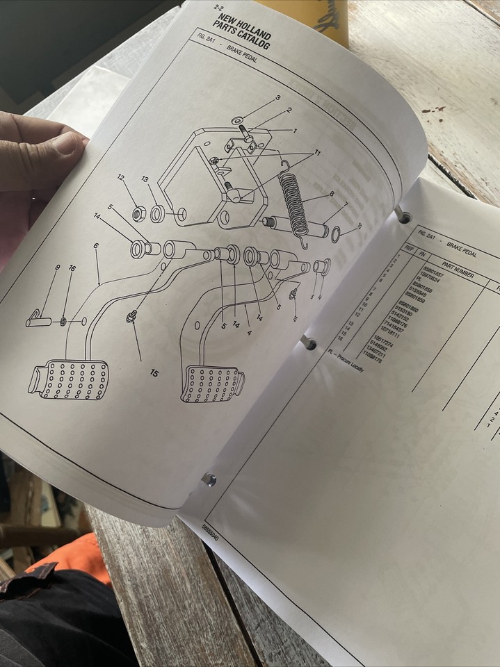 New Holland Ford 555E 575E 655E 675E Backhoe Parts Catalog Manual Book ...