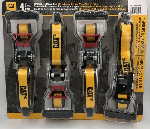 CAT Straps Ratchet Tie Down 4 Piece Set brand new | eBay