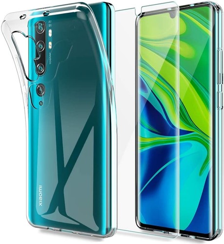 For XIAOMI MI NOTE 10 PRO CASE + TEMPERED GLASS SCREEN PROTECTOR CLEAR ...