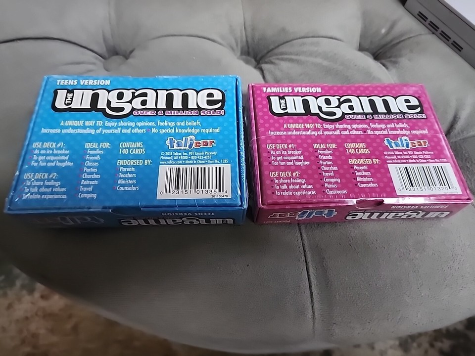 The Ungame Families AND Teens Version Self Expression Game Pocket Size ...
