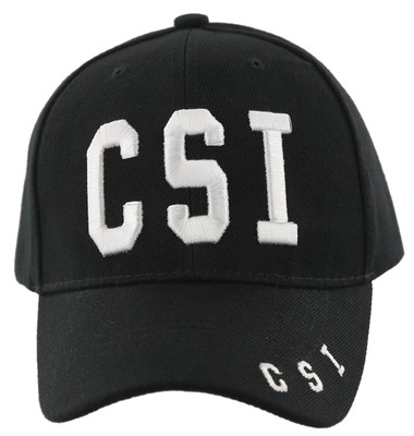 NEW! CSI C.S.I. CRIME SCENE INVESTIGATION BALL CAP HAT BLACK | eBay