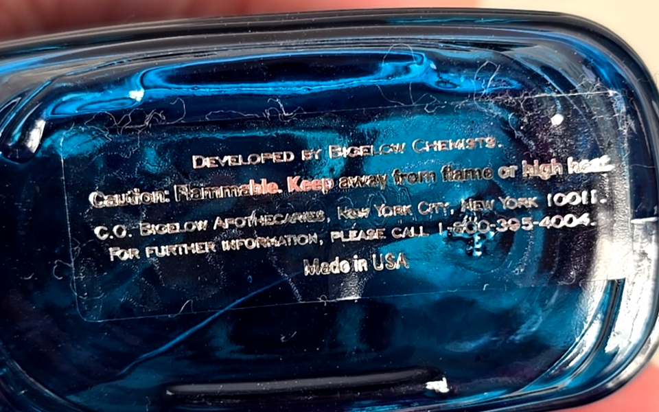 NIB - CO Bigelow Barber ELIXIR BLUE No 1580 Cologne Spray 2.5 oz /75 ml ...