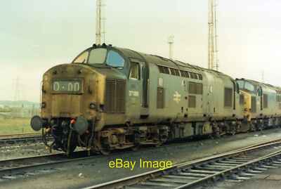Photo Railway 6x4 Class 37 37188 Stabled at unknown location c1980's ...