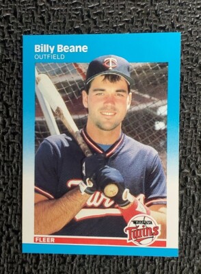 1987 Fleer Glossy Billy Beane #535 Rookie Baseball Card A’s Moneyball ...