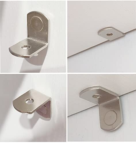 1/4 Inch Shelf Pegs 40Pcs Bracket Support Pins L-Shaped Holders for ...