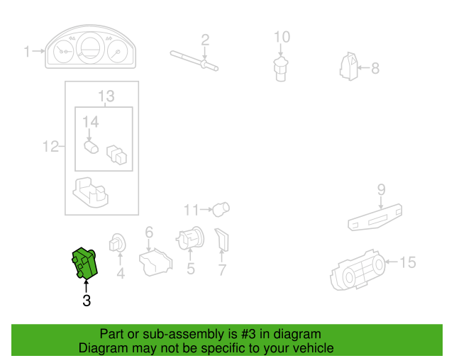 Mercedes-Benz 2079057201 Genuine OEM Factory Original Ignition Switch ...