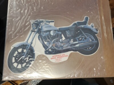 BRUCE SPRINGSTEEN Limited Motorcycle Picture Disc '84 Interview Harley ...