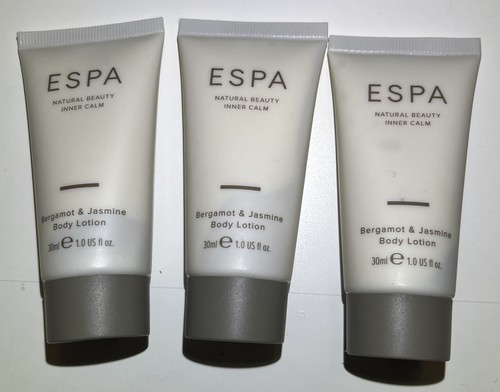 ESPA Bergamot & Jasmine Body Lotion 30ml x 3 Brand New And Sealed ...