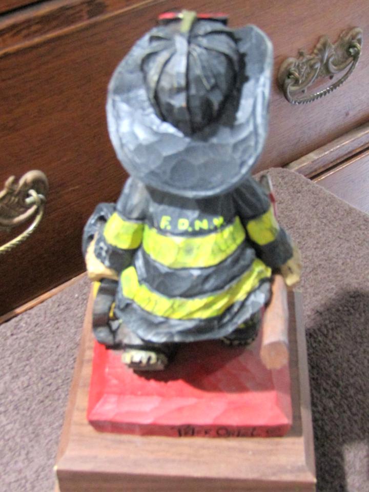 FIREFIGHTER CARICATURE / FIGURE by Peter Ortel Retired FDNY | eBay