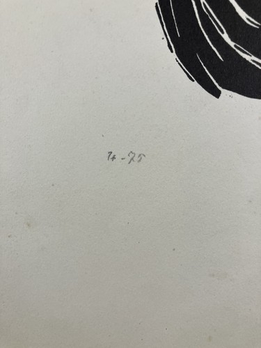 Curious Engraved Wood Depicting A Woman And A Snake Signed And Numbered ...