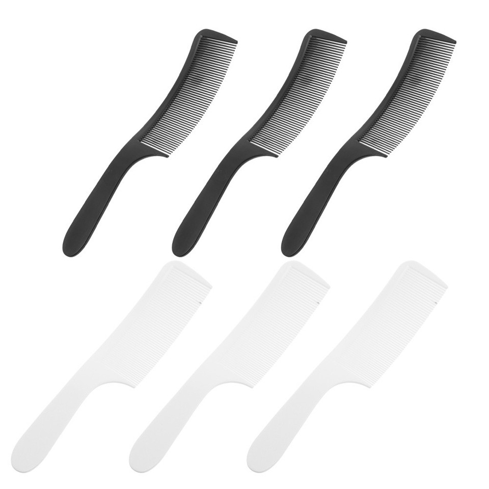 6 PCS Barber Professional Comb Curved Hair Combs for Styling Men | eBay ...