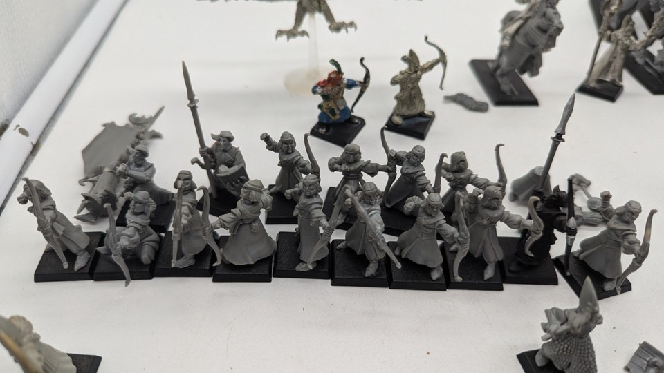 Warhammer High Elf Elves Army, Oop Metal Eagle, Mage, Silver Helms ...