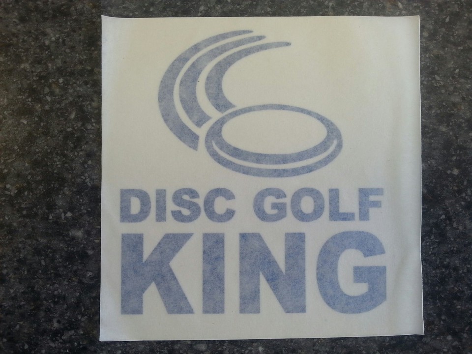 Disc Golf Vinyl Sticker Decal DG King | eBay