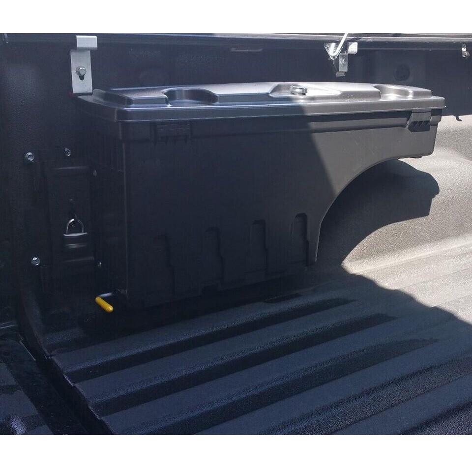 For Ford F150 Truck Bed Wheel Well Pivot Lockable Tool Storage Box Kit ...
