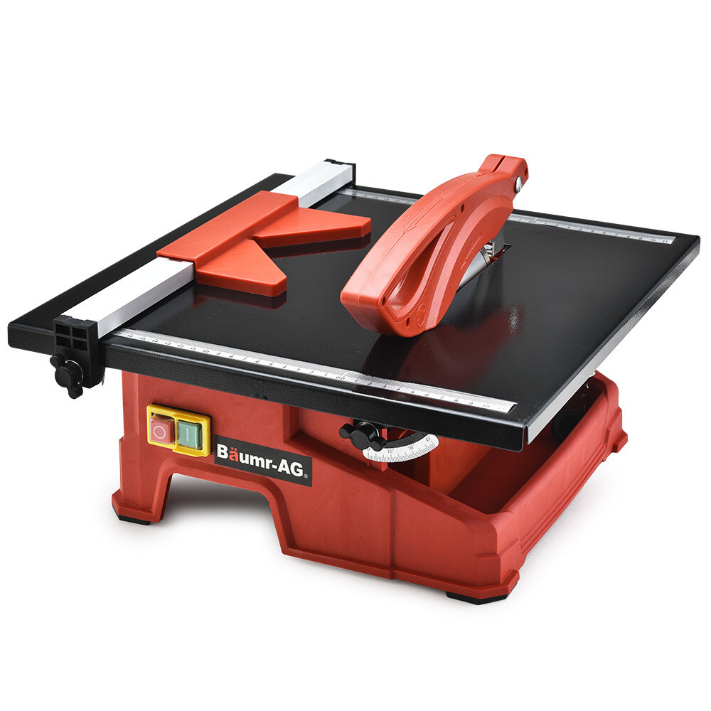 BAUMR-AG Electric Table Tile Saw 600W 180mm 7" Blade Wet Cutter ...