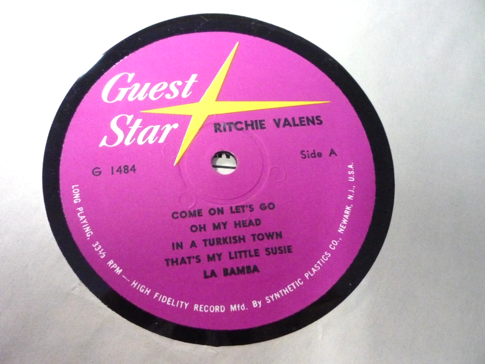 RITCHIE VALENS - Original La Bamba LP Guest Star 1964 | eBay
